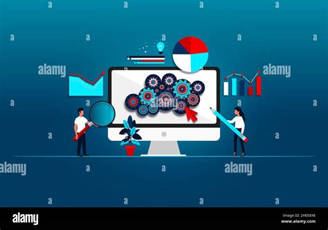 Web Analytics Web Data Analysis Concept Stock Photo Alamy