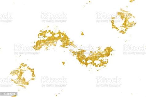 브러시 스트로크 디자인 요소입니다 균열 스커프 칩 얼룩 잉크 반점 라인의 그런지 황금 배경 패턴 금 금속에 대한 스톡 사진 및 기타 이미지 Istock