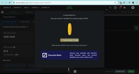 Mohit Yadav On Linkedin Day11 Dsa Codingchallenge Deutschebank