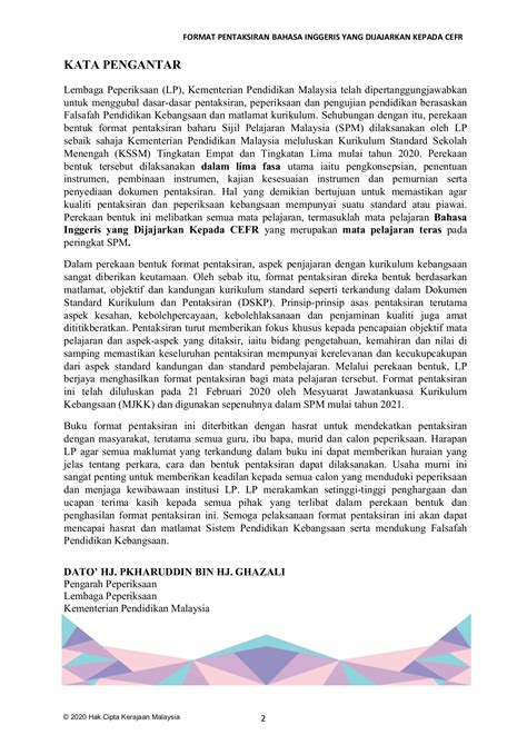 Report Format Spm Spm English Language And Igcse English As A Second Language Examination