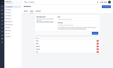 Meilisearch Server Server Management Tool