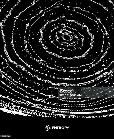 동적 입자 배열입니다 3d 미래 기술 스타일입니다 추상적인 배경입니다 벡터 일러스트입니다 거친 필름 효과에 대한 스톡 벡터 아트 및 기타 이미지 Istock