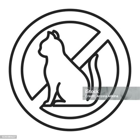 고양이 머리 검은 선 아이콘에 반응 알레르기 호흡기 질환 웹 페이지 모바일 앱 프로모션에 대한 픽토그램 편집 가능한 스트로크입니다 개념에 대한 스톡 벡터 아트 및 기타