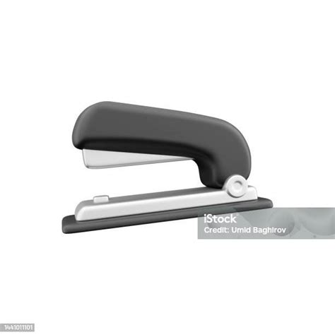 3d 렌더링 기계 사무실 종이 스테이플러 아이콘입니다 3d 스테이플러 아이콘 그림 아이콘 격리된 흰색 배경 3d 렌더링 스테이플러 아이콘 3차원 형태에 대한 스톡 사진 및