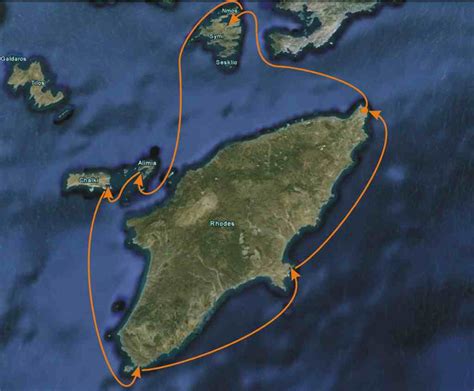 Карта родос греция