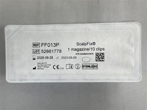 New Aesculap Ff013p Scalpfix Clip 10 Clips Disposables General For Sale Dotmed Listing