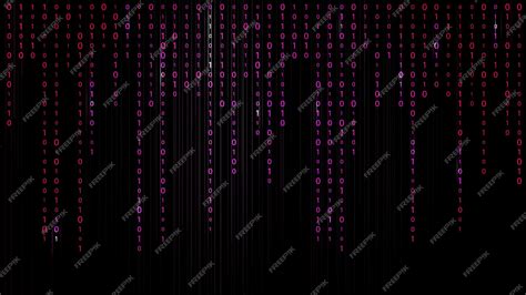 이진 코드 매트릭스 디자인 배경 프리미엄 벡터