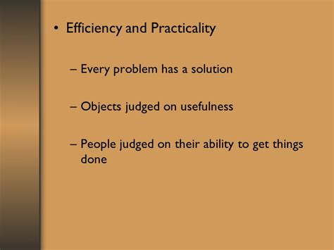 Efficiency And Practicality In Sociology