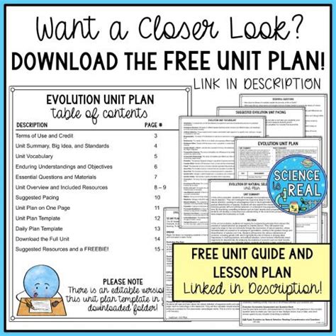 Evolution Unit Science Is Real Education