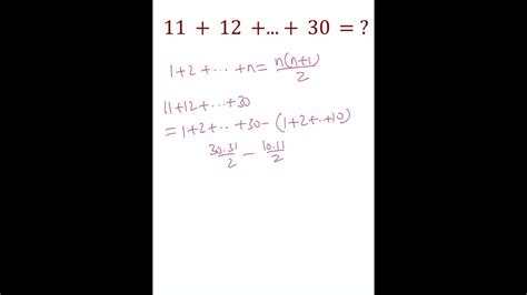 adding consecutive integers maths series sequence youtube