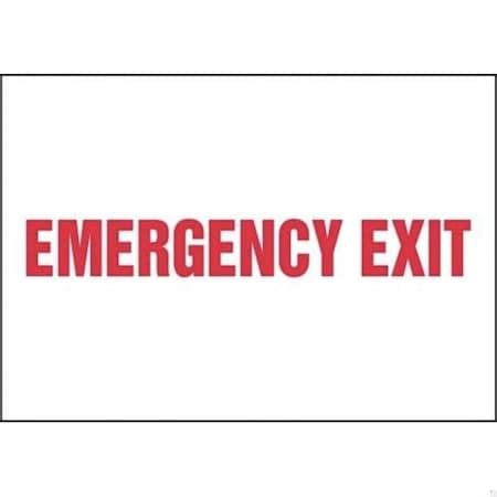 Accuform SAFETY SIGN EMERGENCY EXIT CENTERED MEXT563XT MEXT563XT Zoro
