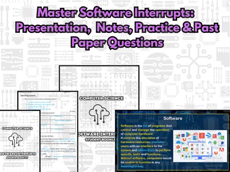 Master Igcse Computer Science Software And Interrupts Made Simple Lessons And Exam Prep