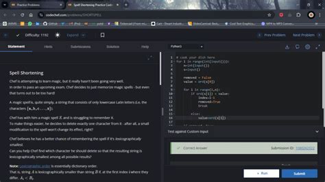 Aayush Talukdar On Linkedin Codechef Codingchallenge Pythoncoding
