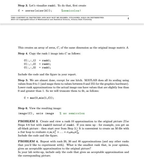 MATLAB Code For Linear Algebra Having Trouble With Chegg