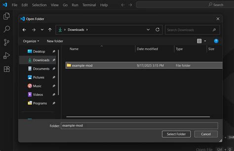 Opening A Project In Vs Code Fabric Documentation