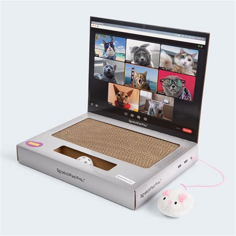 Scratchpad Pro Cardboard Laptop Cat Scratching Toy Relatable