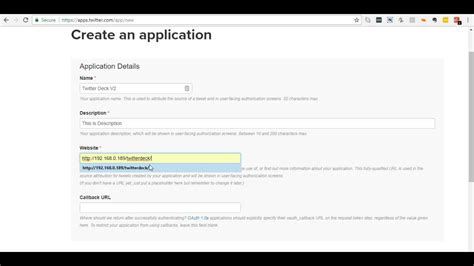 How To Create A Twitter App Youtube