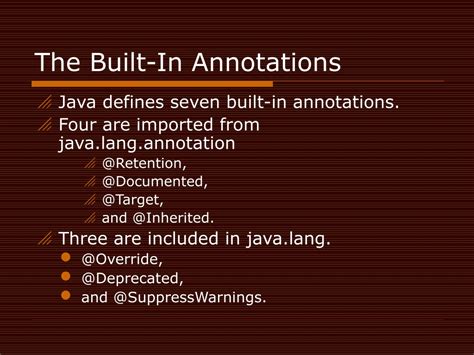 Ppt Java Annotations A Guide For Developers Powerpoint Presentation