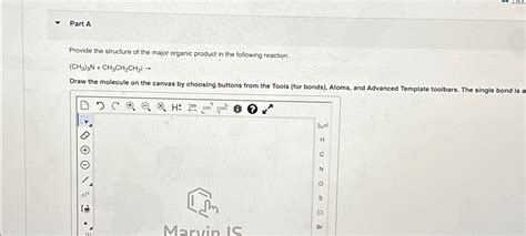 Solved Part Aprovide The Structure Of The Major Organic