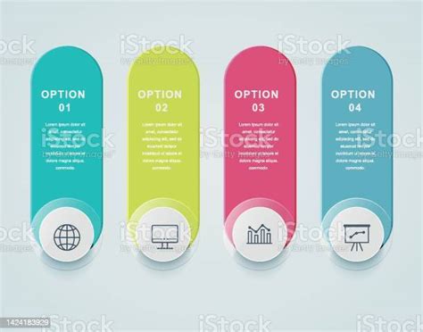프리젠 테이션 인포 그래픽 템플릿 디자인 벡터 및 마케팅 워크플로우 레이아웃 다이어그램 연례 보고서 웹 디자인용 옵션 단계 또는