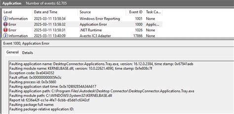 Nothing Happens After Launching The Autodesk Desktop Connector However The Windows Event Viewer