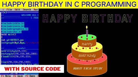birthday wishes in c language happy birthday wishes c programming