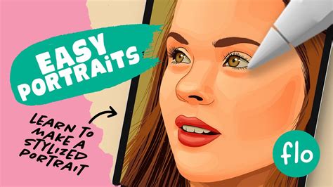 Easy Portraits Creating A Vector Style Portrait In Procreate Floortje Visser Skillshare