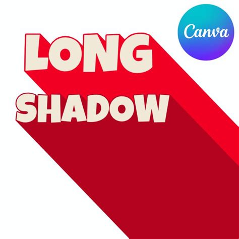 Long Text Shadow In Canva Canva Tutorial Long Shadow Text Effects