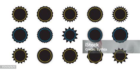 스티커 별 모양 배지 별 모양 가격표 원형 판매 라운드 벡터 아이콘 태양 라벨 수상 업적 메달 세트 간단한 그림 비네트에 대한 스톡 벡터 아트 및 기타 이미지 Istock