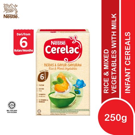 Nestle Cerelac Infant Cereals With Rice And Mixed Vegetables 250g