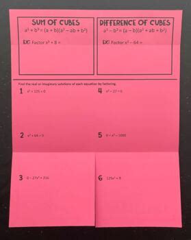 Solving Polynomial Equations With Sum Difference Of Cubes Algebra