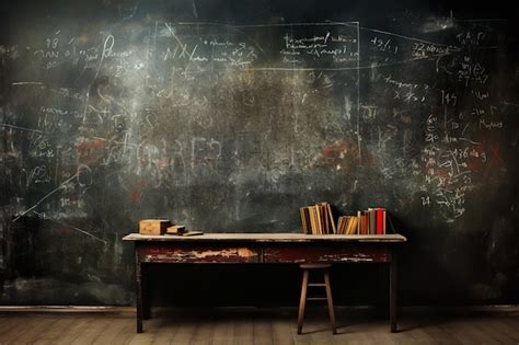 Premium Ai Image Class Blackboard