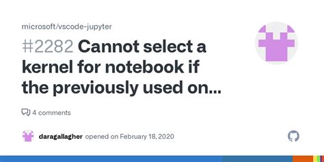 Cannot Select A Kernel For Notebook If The Previously Used One Has Been Deleted Issue