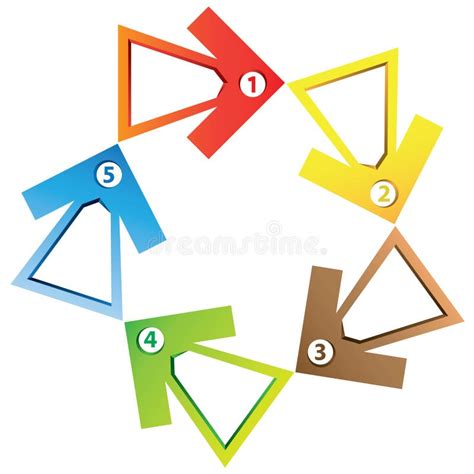 Arrow Process Diagram Stock Illustration Illustration Of Marker 37069778