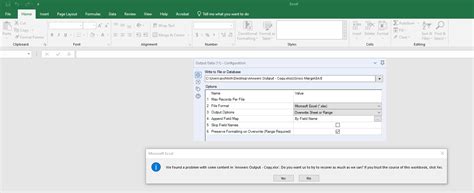 Designer Output To Excel Overwrite Range Breaks Alteryx Community
