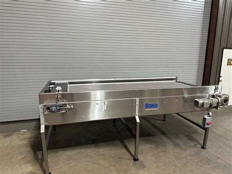 2020 Bevco 4 X 11 Long Stainless Accumulation Table Reflow