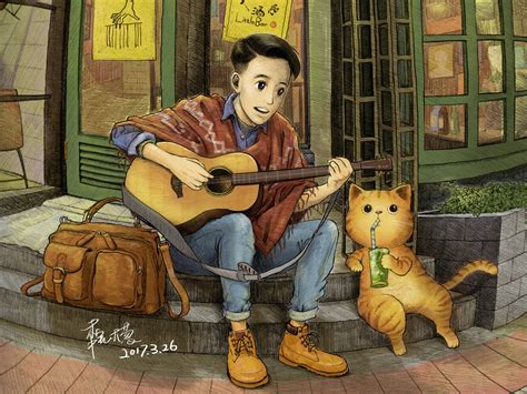 带上橘猫去旅行成都玉林路小酒馆 魏大葱有木瓜 站酷ZCOOL