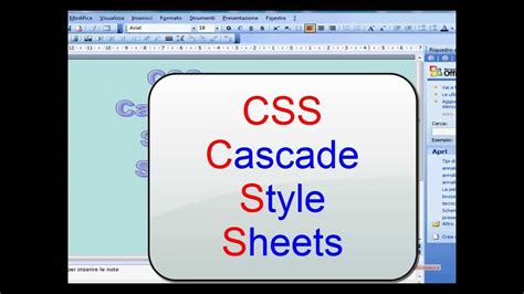 Video Corso Css Level 2 E 3 Ita 1 Youtube