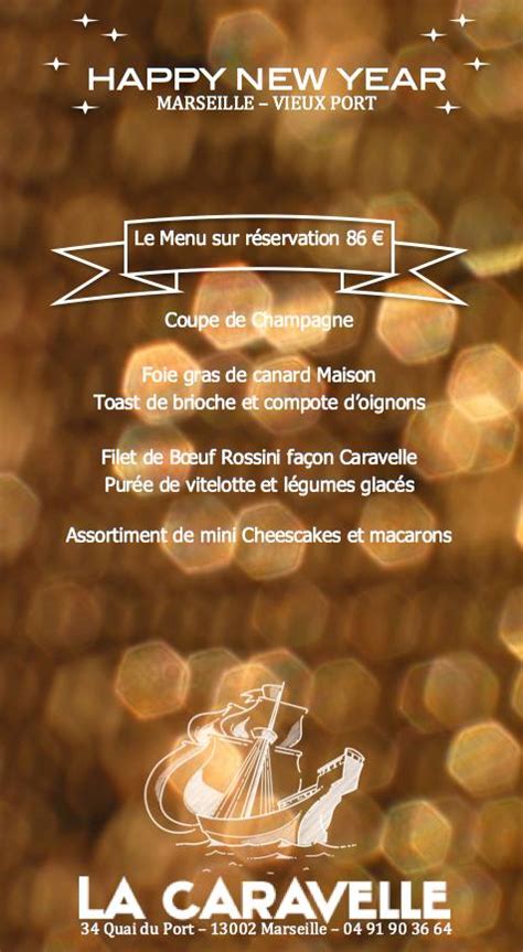Nouvel An La Caravelle Marseille Bar Et Restaurant