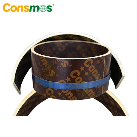 Flexible Circular Column Formwork System Laminated Cylindrical Film Faced Plywood For