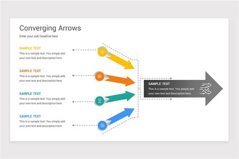 Converging Arrows Powerpoint Template Nulivo Market