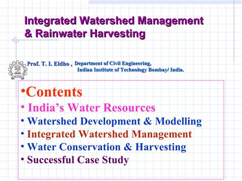 Integrated Watershed Managment Ppt