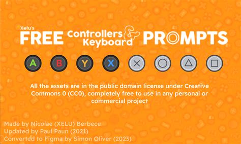 Xelus Free Controller And Key Prompts Figma