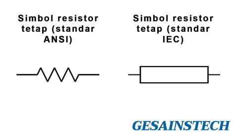 Pengertian Resistor Tetap Fungsi Dan Jenis Gesainstech