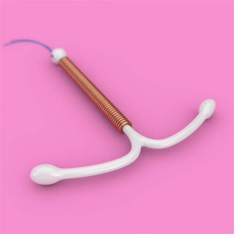 Premium Photo Birth Control Concept T Shape Iud Copper Intrauterine