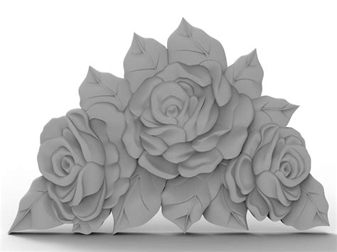 3d File 3d Model Stl File For Cnc Router Laser And 3d Printer Flowers 2 📁