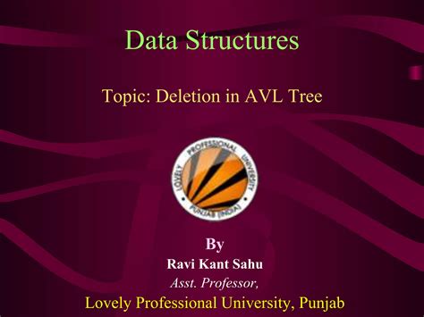 20 Deletion In Avl Treepptx