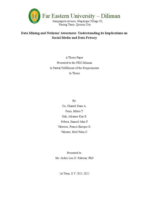 Data Mining And Netizens Awareness Understanding Its Implications On