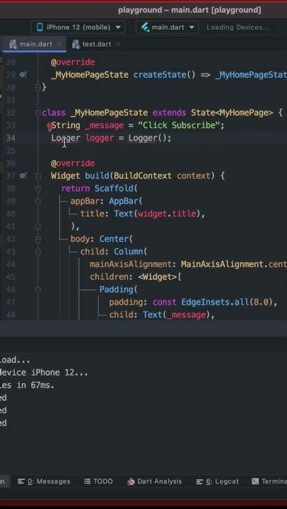 Setup Flutter Logger Youtube