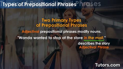 Prepositional Phrase — Definition Examples And Types